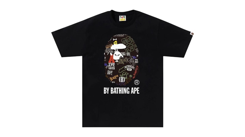 BAPE Hand Draw Pattern By Bathing Ape Tee Black Men's - SS24 - US