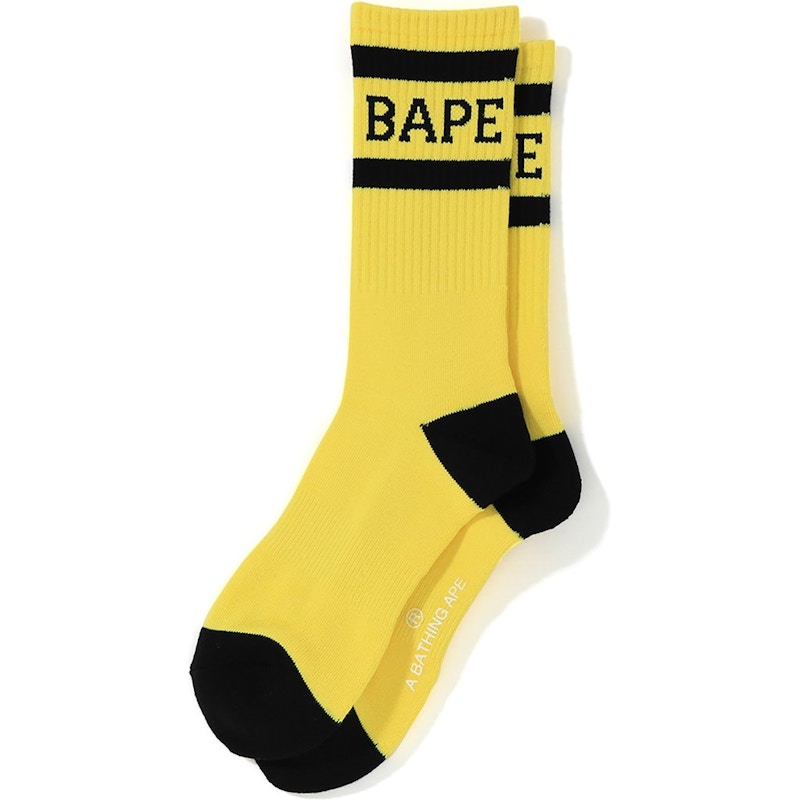 BAPE High Socks Yellow Men's - FW19 - US