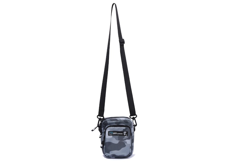 BAPE Honeycomb Camo Mini Shoulder Bag Grey - SS23 - US