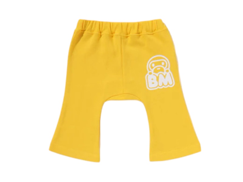 BAPE Infant Baby Milo Face Pants Yellow - SS25 - US
