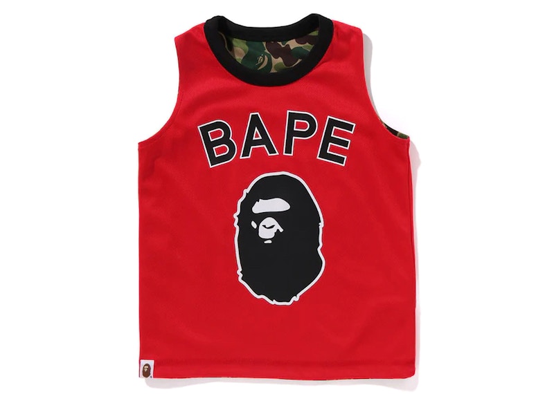 BAPE Kids' ABC Camo Mesh Reversible Tank Top Green Kids' - SS24 - US
