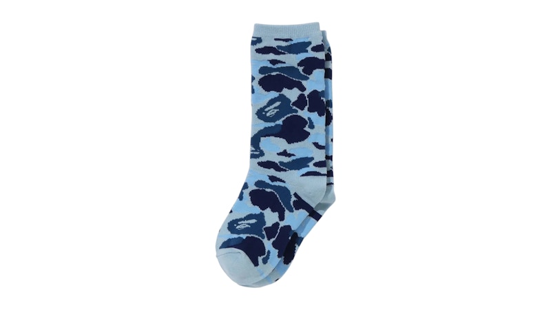 BAPE Kids ABC Camo Socks Blue - FW25 - US
