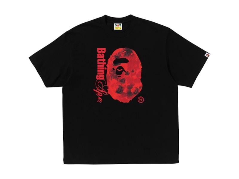 BAPE Kids Floral Solid Camo Ape Head Relaxed Fit Tee Black Men's - SS25 ...