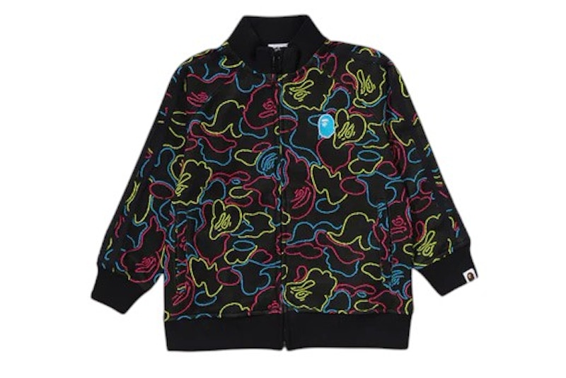 BAPE Kid's Neon Camo Jacquard Track Jacket Multi - SS25 - US