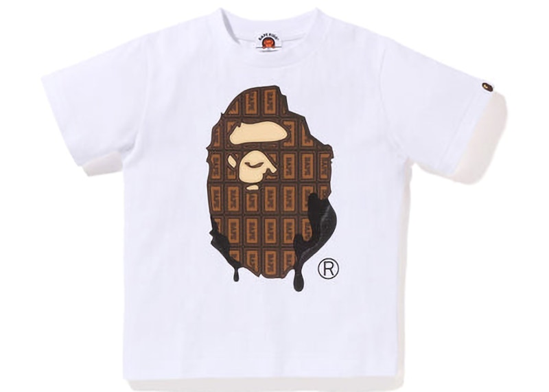 BAPE Kids Valentine Chocolate Ape Head Tee (SS23) White Kids' - SS23 - US