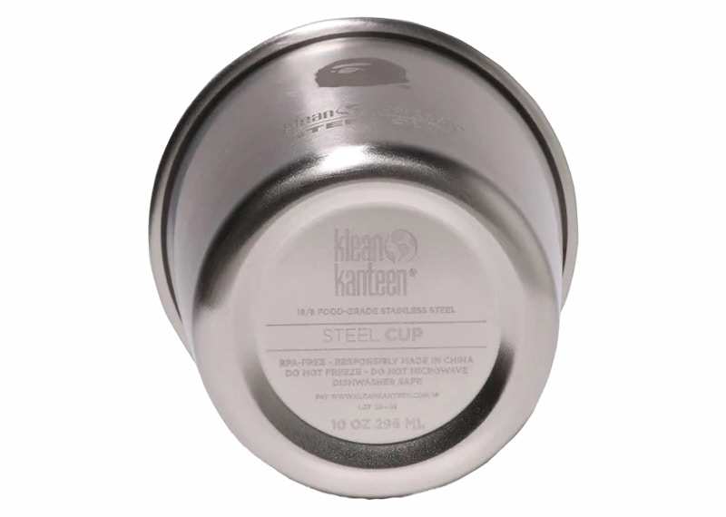 BAPE Klean Kanteen Steel Cup 10oz Set Silver Men's - FW23 - US