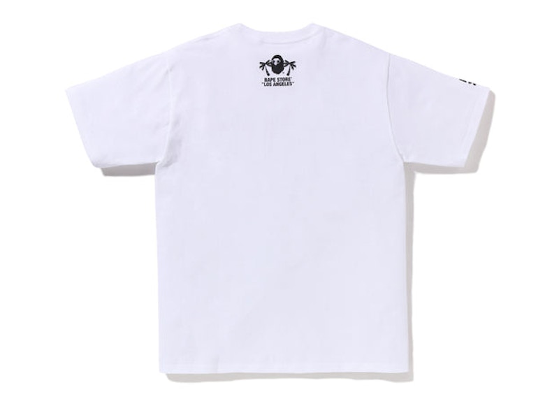 BAPE LA Store 5th Anniversary Lape Graffiti Logo Tee White Men's - SS23 ...