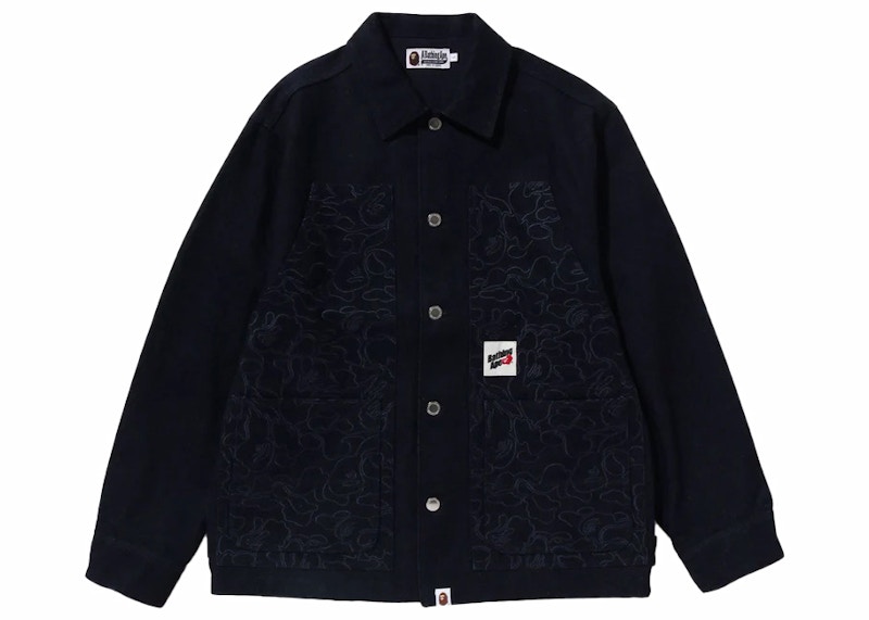BAPE Line Camo Patch Work Jacket Indigo Men's - SS23 - US