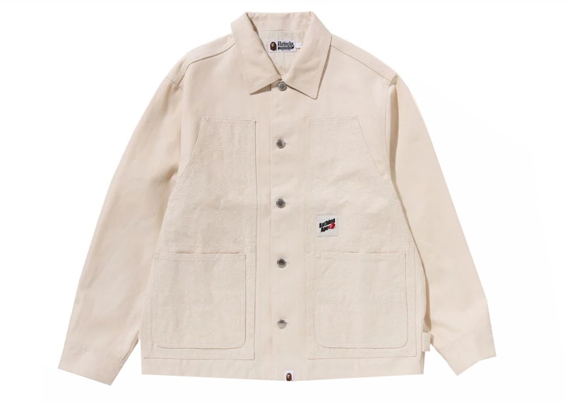 BAPE Line Camo Patch Work Jacket Ivory - SS23 Men's - GB
