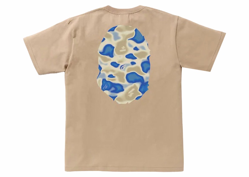 BAPE Liquid Camo Big Ape Head Tee Beige Men's - SS24 - US