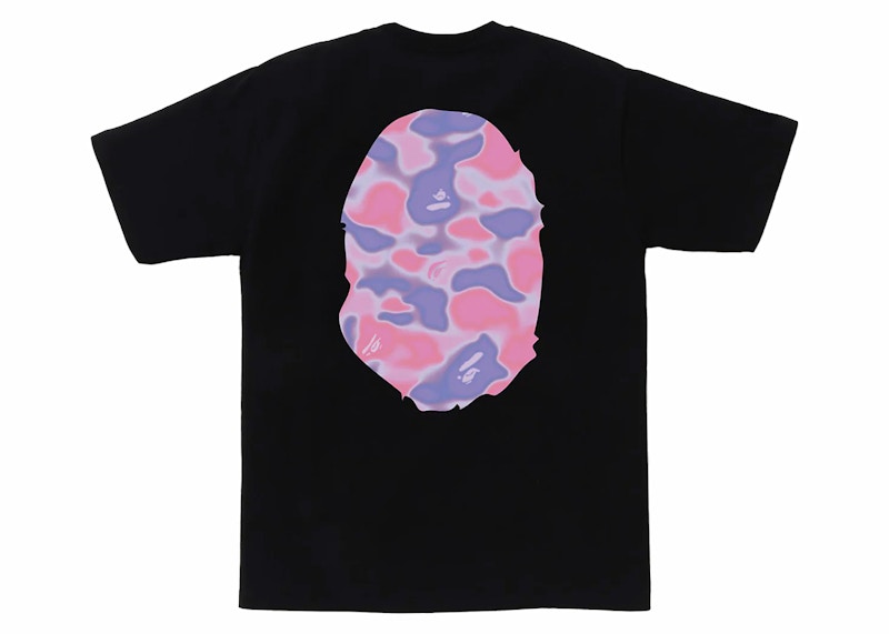 BAPE Liquid Camo Big Ape Head Tee (SS24) Black Men's - SS24 - US