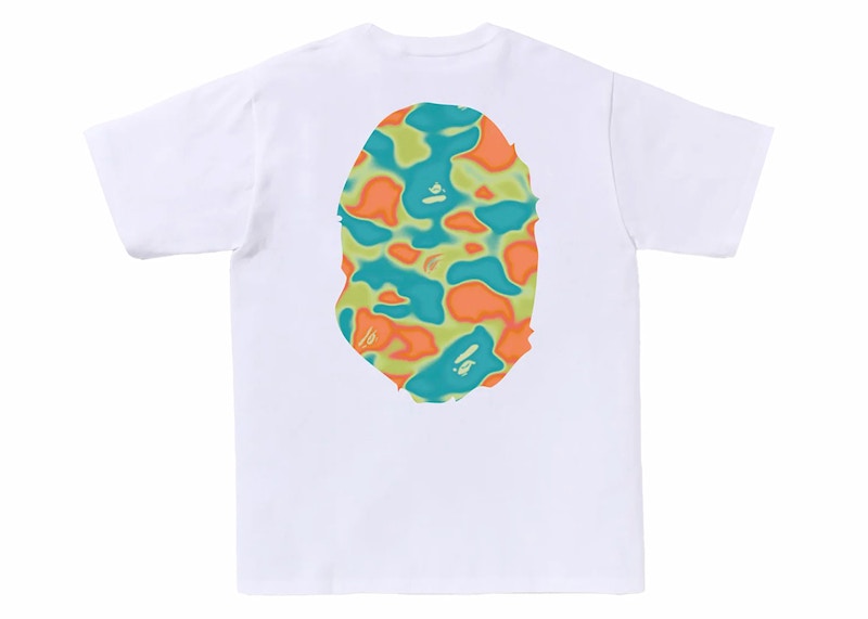 BAPE Liquid Camo Big Ape Head Tee (SS24) White Men's - SS24 - US