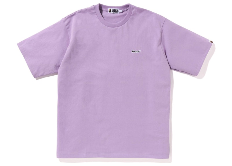 BAPE Logo One Point Relaxed Fit Tee Purple - SS23 - KR