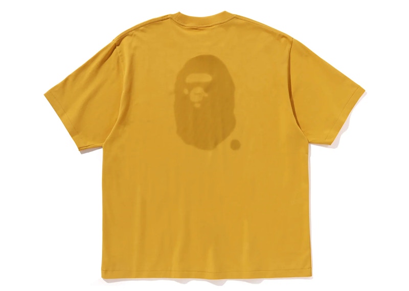 BAPE Logo Relaxed Fit Tee Yellow Men's - SS24 - US