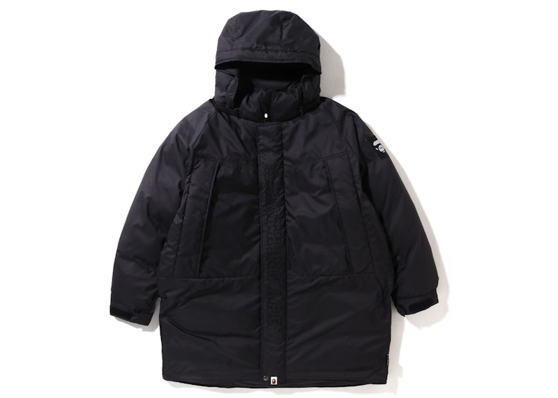 BAPE Long Relaxed Fit Down Jacket Black Men's - FW22 - US