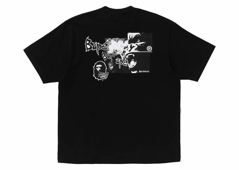 BAPE Mad Ape Graphic Logo Relaxed Fit Tee Black Men's - SS24 - US