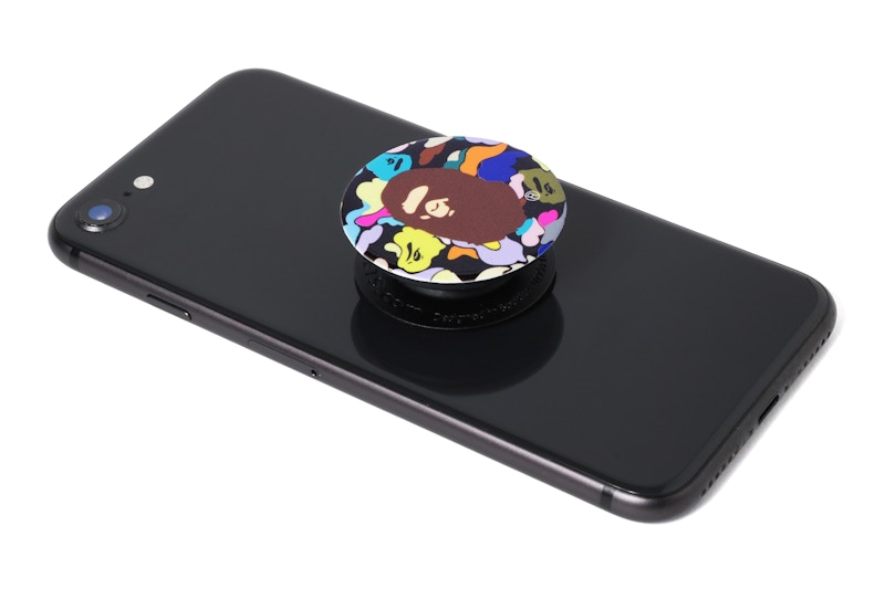 BAPE Multi Camo Ape Head Popsocket Black - FW19 - US