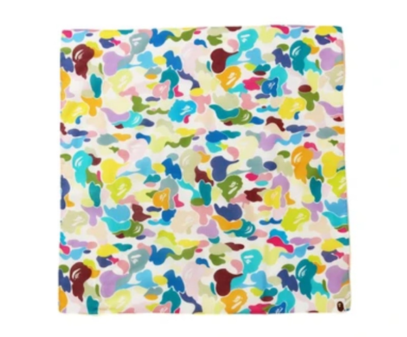 BAPE Multi Camo Bandana White - SS20 - US