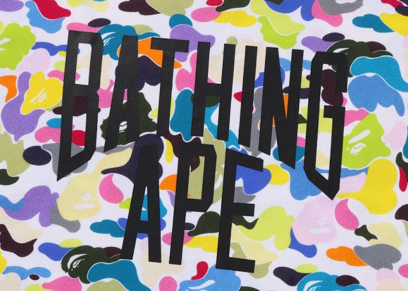 BAPE Multi Camo NYC Logo Tee Multicolor/White Men's - SS23 - US