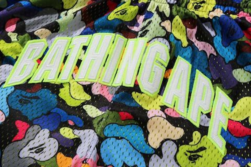 BAPE Multi Camo Wide Basketball Shorts Black Men's - SS20 - US