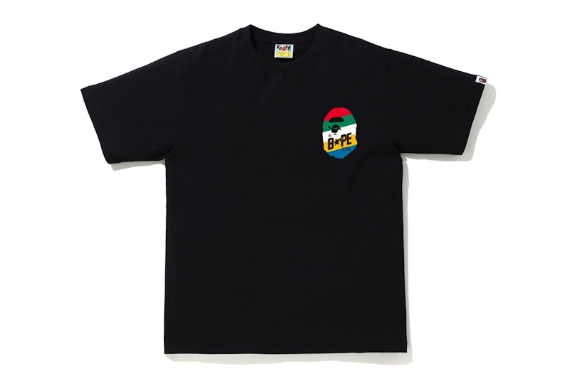 BAPE Multi Color Sta Logo Tee Black Men's - SS20 - US