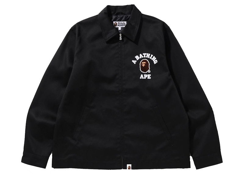 BAPE Multi Fonts Relaxed Fit Zip Jacket Black Men's - FW21 - US