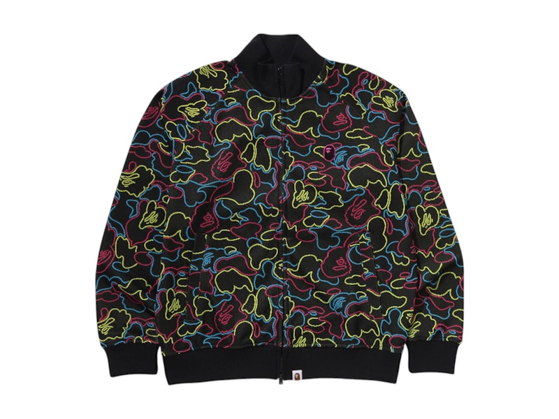 BAPE Neon Camo Jacquard Track Jacket Multi Men's - SS25 - US