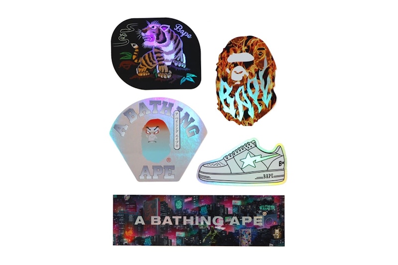 BAPE Neon Tokyo Stickers Multi - SS20 - US