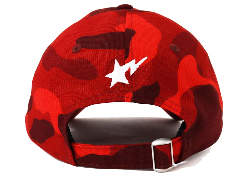 BAPE New Era Color Camo Ape Head 9Twenty Cap Red - FW21 - US