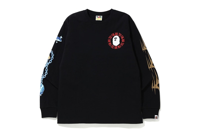 BAPE Ninja L/S Tee Black Men's - SS20 - US