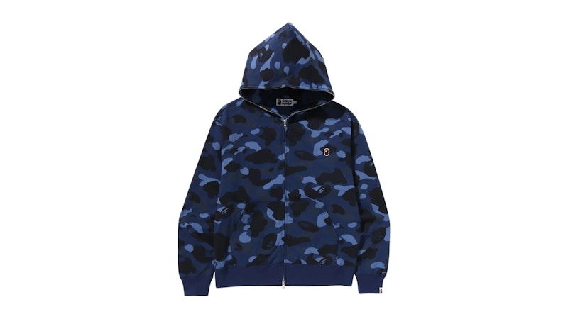 Sudadera con capucha BAPE One Point Color Camo corta con cremallera ...