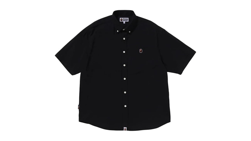 BAPE One Point Oxford S/S Shirt Black Men's - US