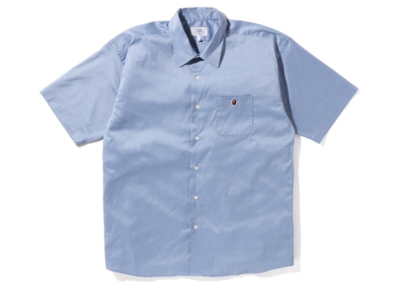 BAPE One Point Wide Fit S/S Shirt Sax Men's - SS22 - US