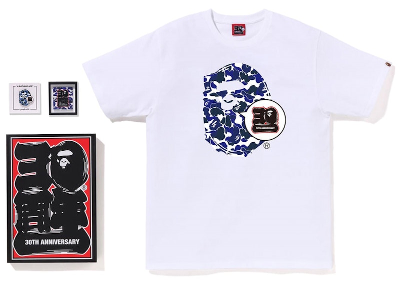BAPE Online Bape 30th Anniversary Ape Head Tee Set White Men's - SS23 - US