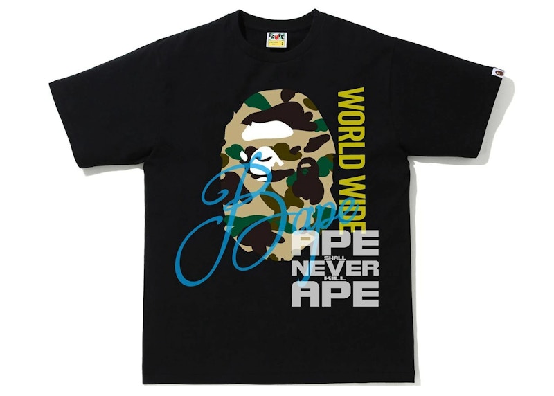 BAPE Over Print Tee Black Men's - SS21 - US