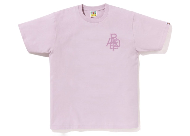 BAPE Pigment Bape Logo Tee Purple Men's - SS23 - US