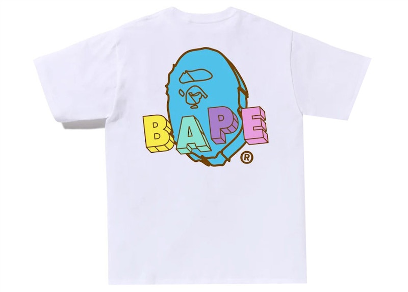 BAPE Popsicle Tee White Men's - SS23 - US