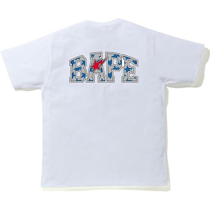 BAPE STA Pattern Tee (FW20) White/Gray Men's - FW20 - US