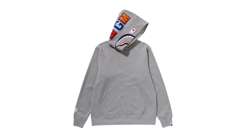 BAPE Shark Pullover Hoodie (FW25) Gray Men's - FW25 - US