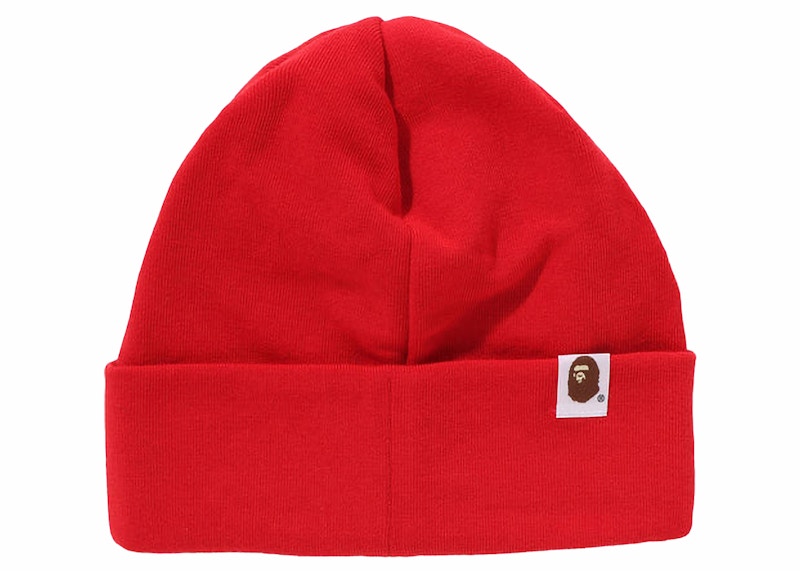 BAPE Silicon Ape Head Knit Cap Red - SS24 - US