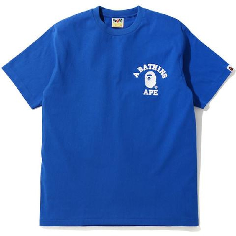 BAPE Silicon College One Point T-Shirt Blue Men's - SS20 - US