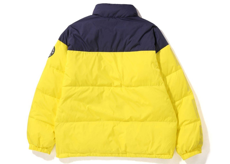 BAPE Soccer Game Relaxed Fit Down Jacket Yellow Men's - FW22 - US