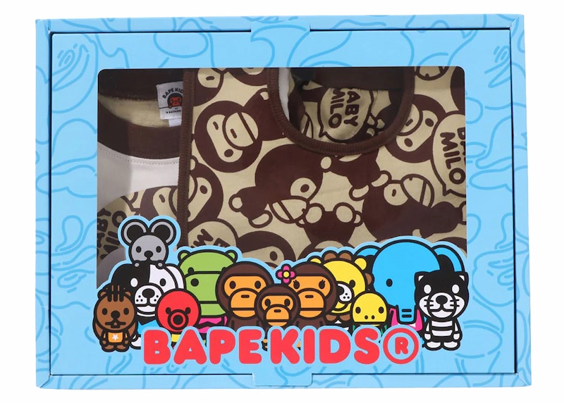 BAPE Solid Baby Milo Baby Gift Set Brown Infant - SS24 - US