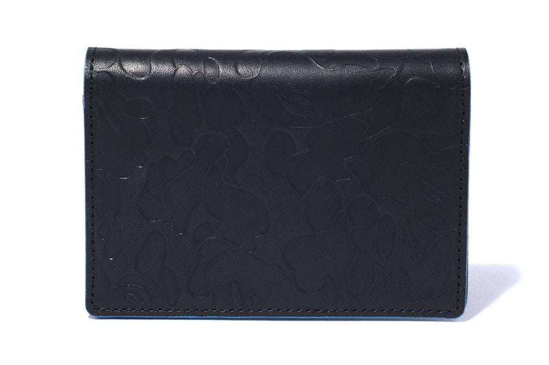 BAPE Solid Camo Business Card Case Black - FW19 - US