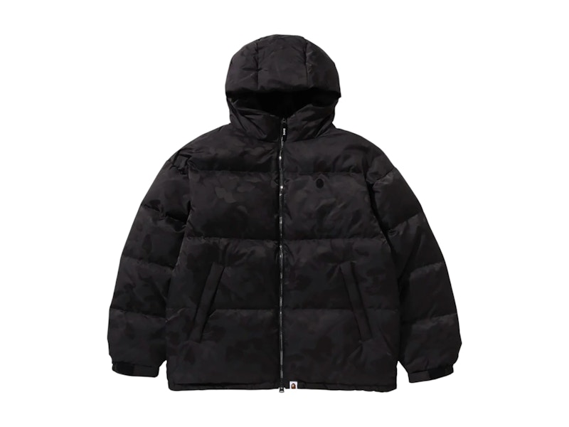 BAPE Solid Camo Jacquard Down Jacket Black Men's - SS25 - US