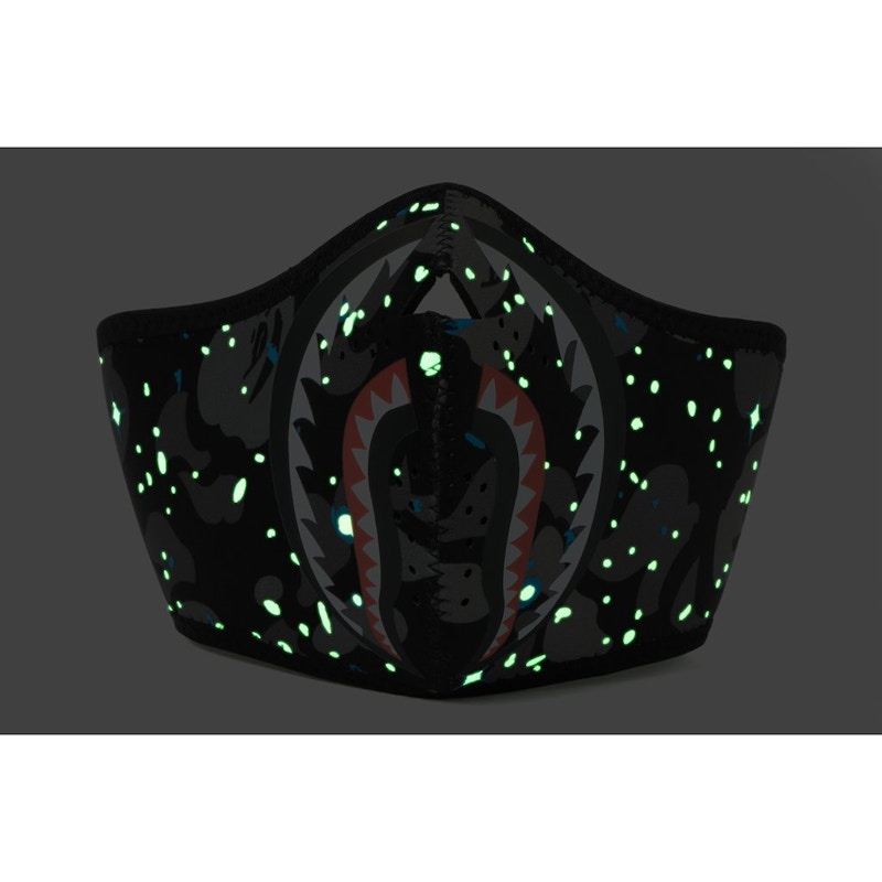 BAPE Space Camo Shark Mask Black Men's - SS19 - US
