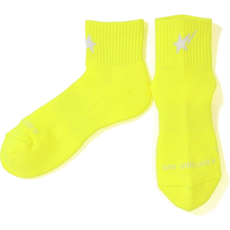BAPE Sta Ankle Socks Yellow Men's - FW19 - US
