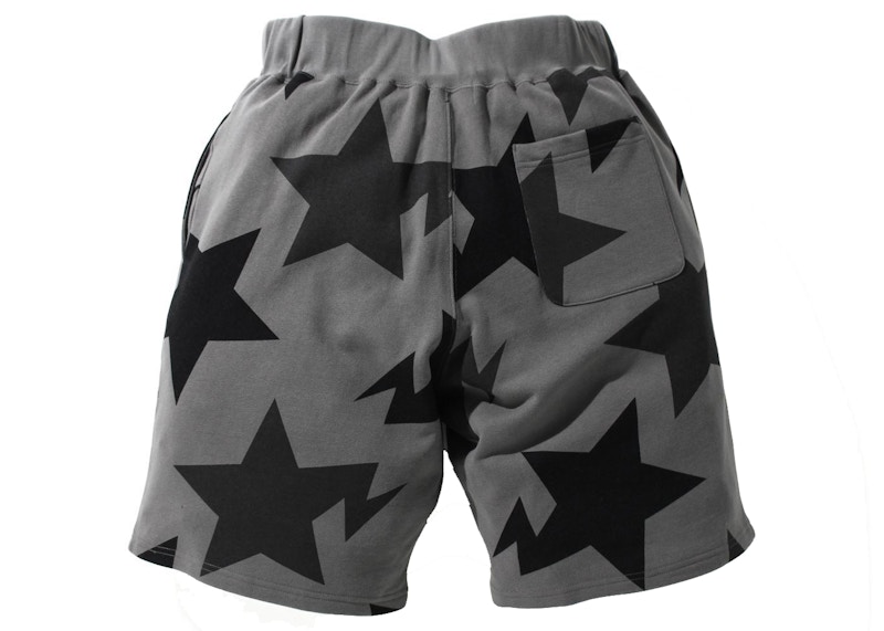 BAPE Sta Pattern Wide Fit Sweat Shorts Black Men's - FW21 - US