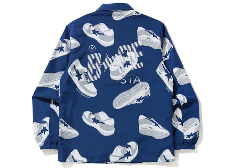 BAPE Sta Random Coach Jacket Navy Men's - SS21 - US