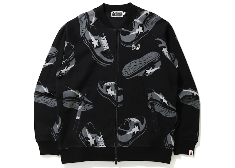 BAPE Sta Random Sweat Jersey Top Black - SS21